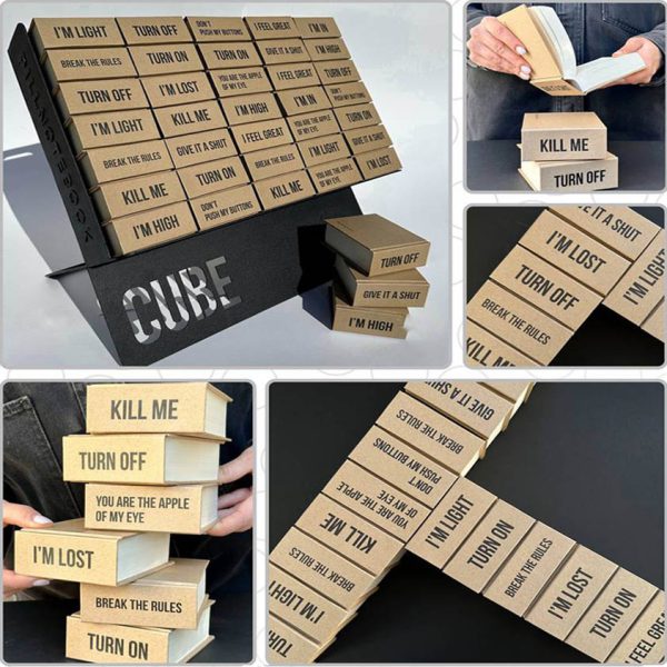 دفتر پیل کیوب جلد سخت PILL NOTEBOOK Cube