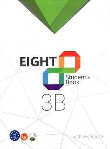 eight ,students book + workbook: 3B